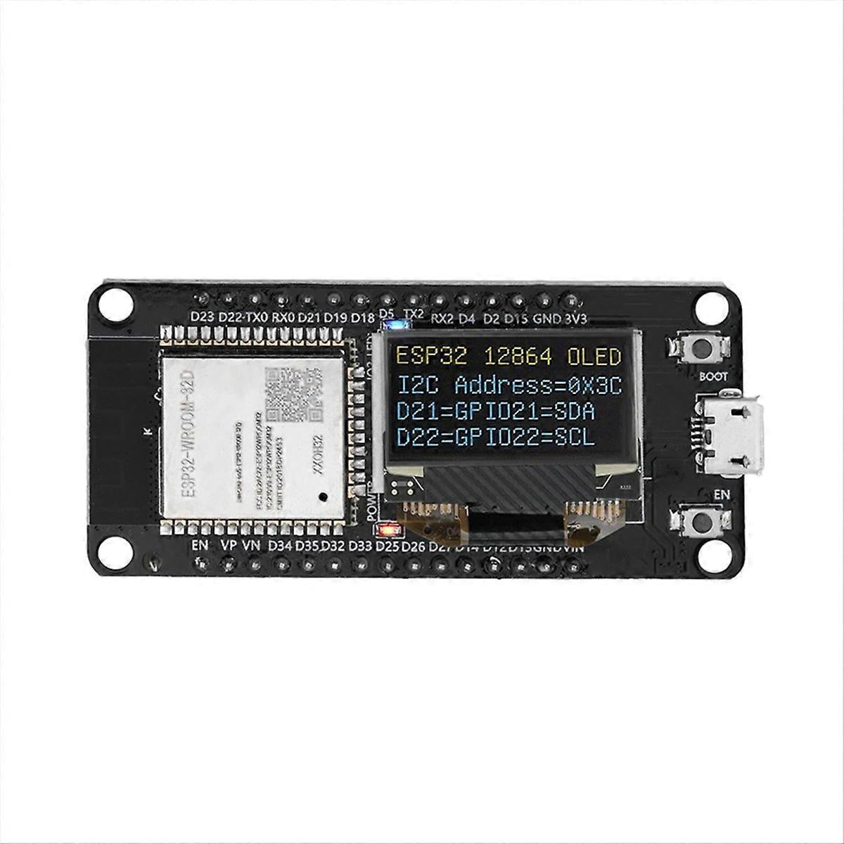 ESP32 ESP-WROOM-32D WIFI Bluetooth Development Board CH340 Micro-USB ...