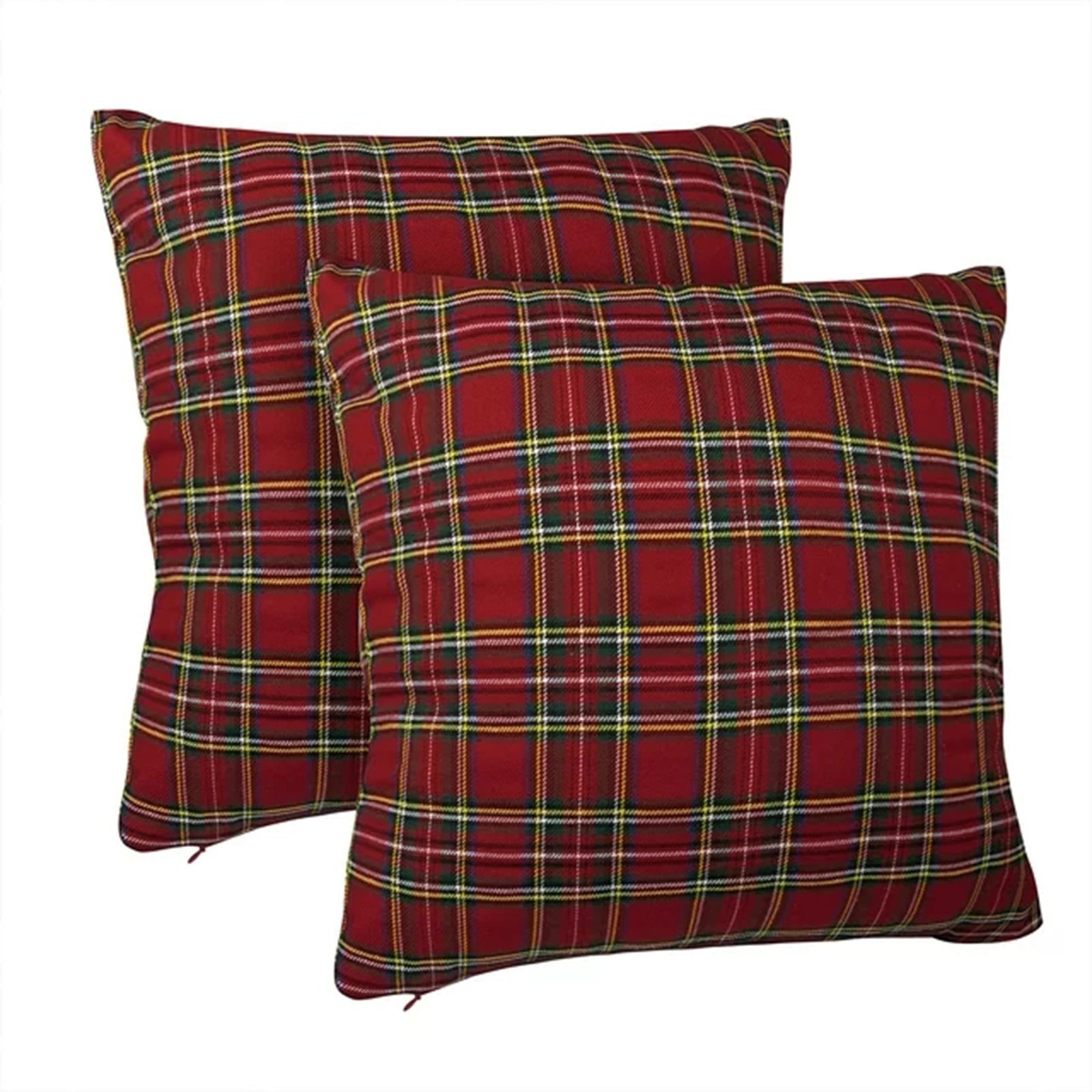 Click here for Hyongzeng Set Of 2 Red Plaid Christmas Decorative... prices