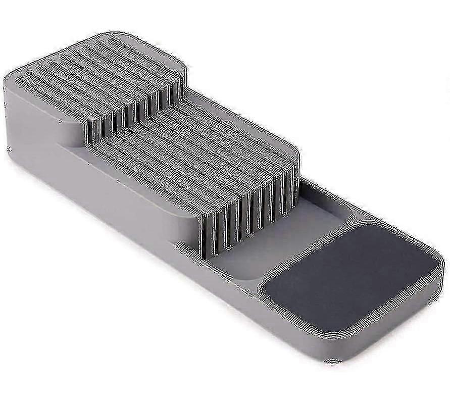 Two-tier Horizontal Knife Block , Kitchen Drawer Organizer Tray,gray ...