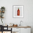 Stupell Industries Iconic Hot Sauce Bottle Gray Framed Print Under ...