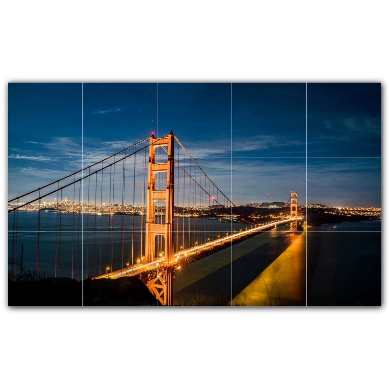 Picture-Tiles.com: Bridge Ceramic Tile Wall Mural WAL500259-53M. 30"W x ...