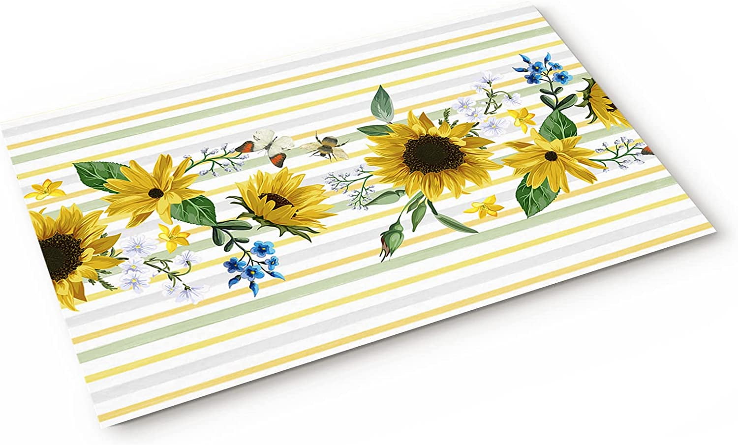 Sunflowers Non-Slip Doormat Entrance Rug Washable Bath Mat Door Mats ...