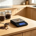 To 500G High Precision Digital Kitchen Scale With Blue Backlit, Black ...