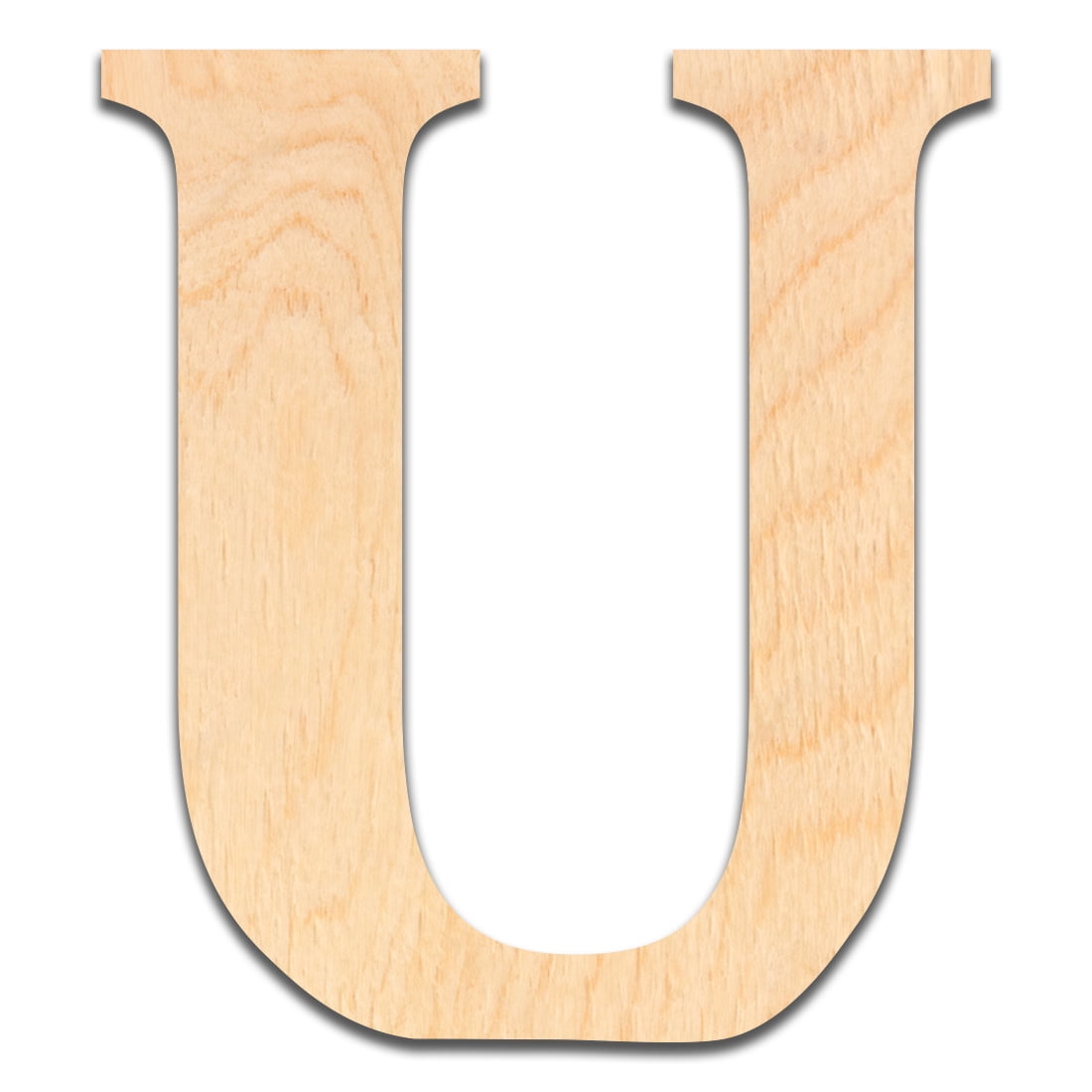 4 Inch Wooden Letter U Ready for Painting or Decorating - Walmart.com