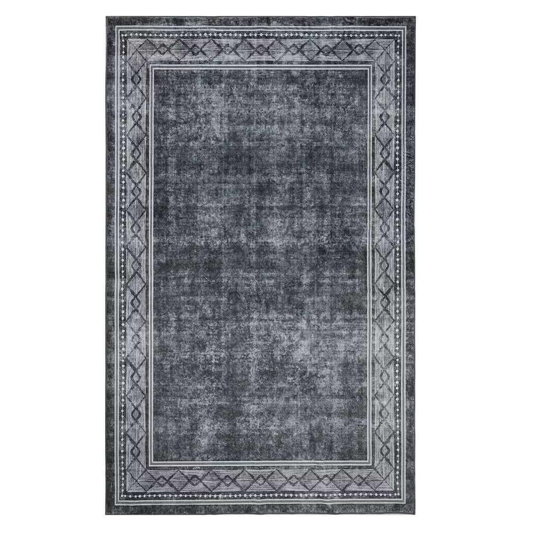 Haperlare Area Rug for Living Room 5x7 Modern Bordered Area Rug ...