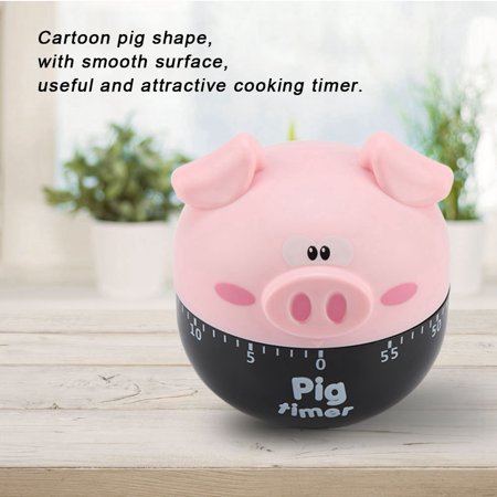 Khall Cooking Timer, Cute Cartoon Pig Kitchen Timer Mechanical Timers ...