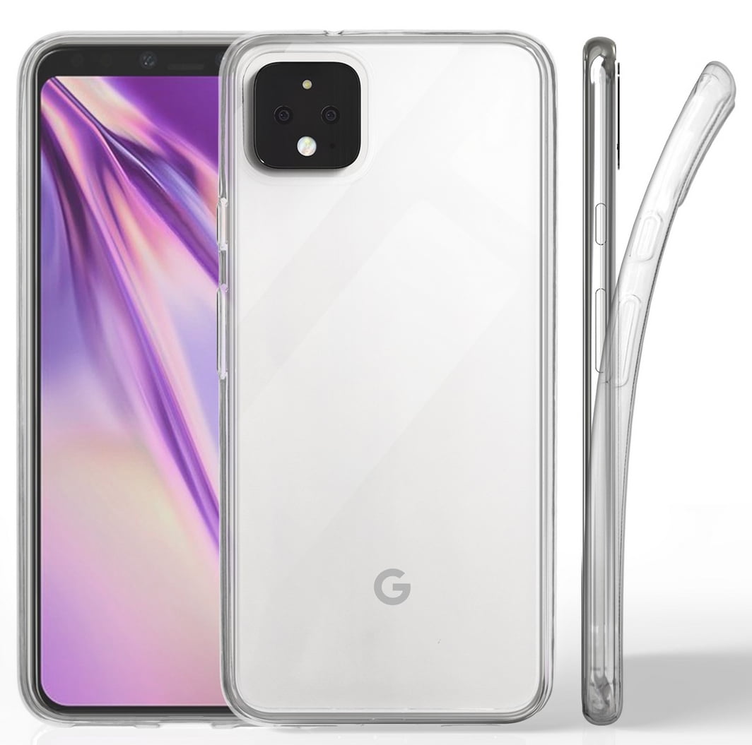 Case for Google Pixel 4 XL, Clear Transparent See-Thru Flex Gel TPU ...