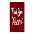 Elegant Maroon Beach Towel with Sparkling White & Light Pink Text ...