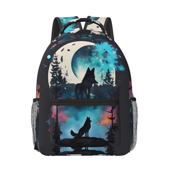 Goofa Ladybugs And Flowers Pattern Comfortable Student Backpack ...