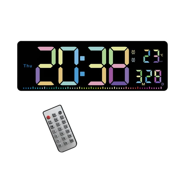 GROWTH TANK Digital Wall Clock degreeF/ degreeC Switchable LED Display ...