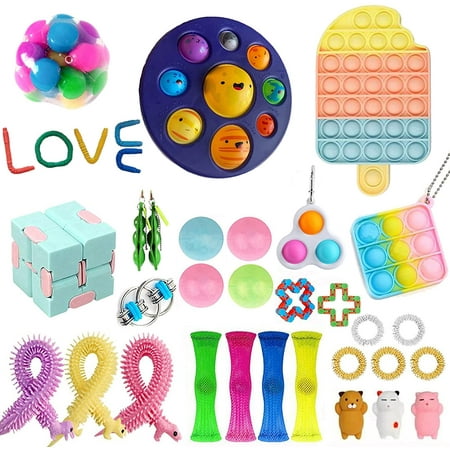 Fidget HTCM s Pack, Eight Planetary Shape Squeeze Sensory HTCM , 30Pc ...