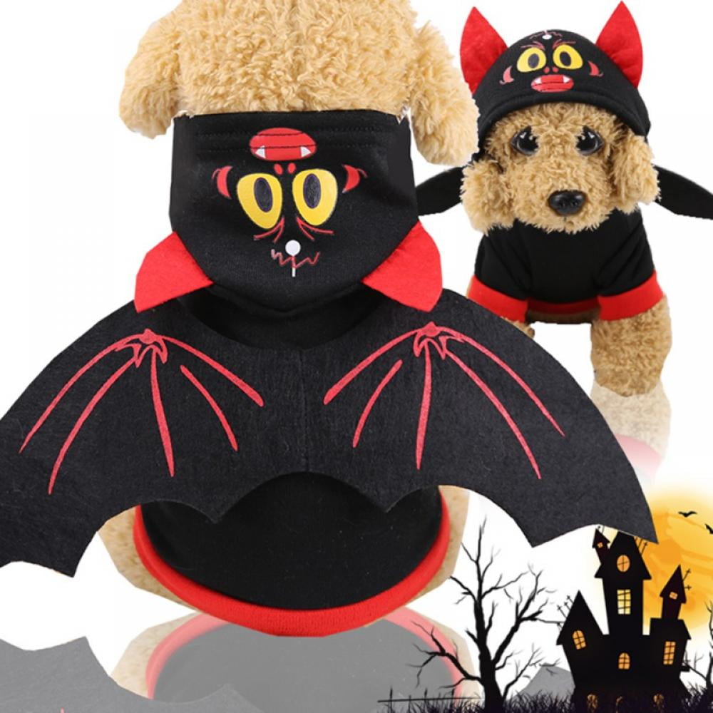 Funny Cute Pet Dog Costume Halloween Christmas Dog Clothes Bat Wing ...