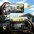 DEKCO Outdoor Security Camera, Solar Powered, 2K HD, Night Vision ...