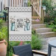 Bless This Home Garden Flag 12x18 Inch Spring Watercolor Cotton Leaf ...