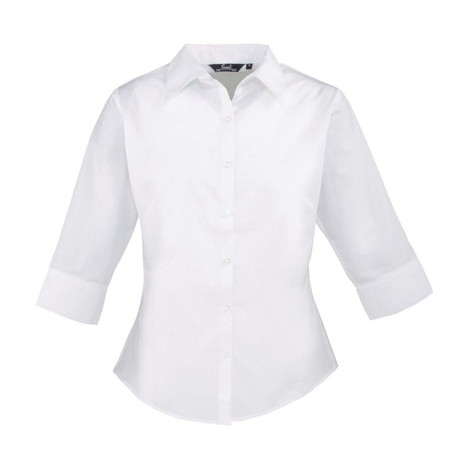 Click here for Premier Womens Poplin 3/4 Sleeve Shirt 6 Us prices