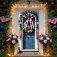 4th of July Door Cover Patriotic American Flag Banner for Front Door ...