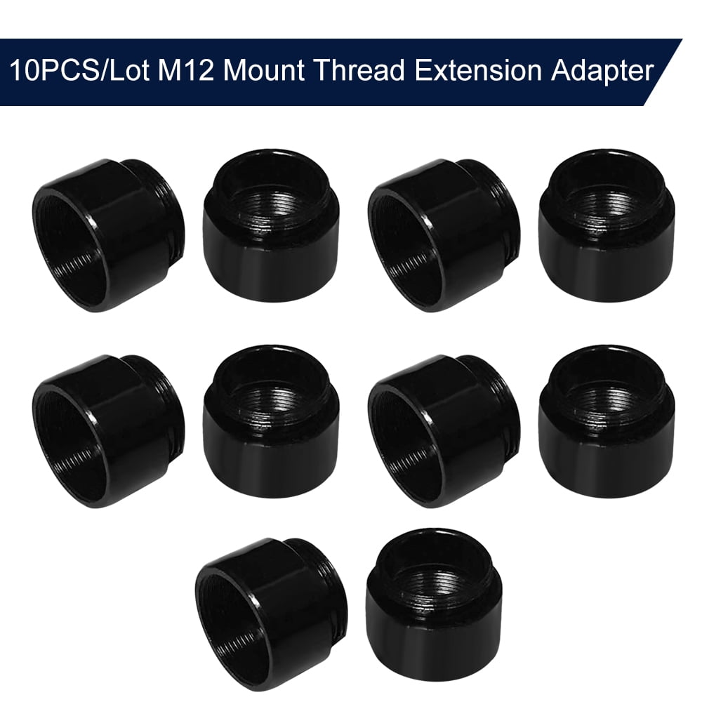 walmeck 10PCS/Lot M12 Mount Thread Extension Adapter Zinc Alloy ...