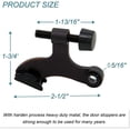 XIMEI 24-Pack Hinge Pin Oil Rubbed Bronze Door Stopper, Adjustable ...