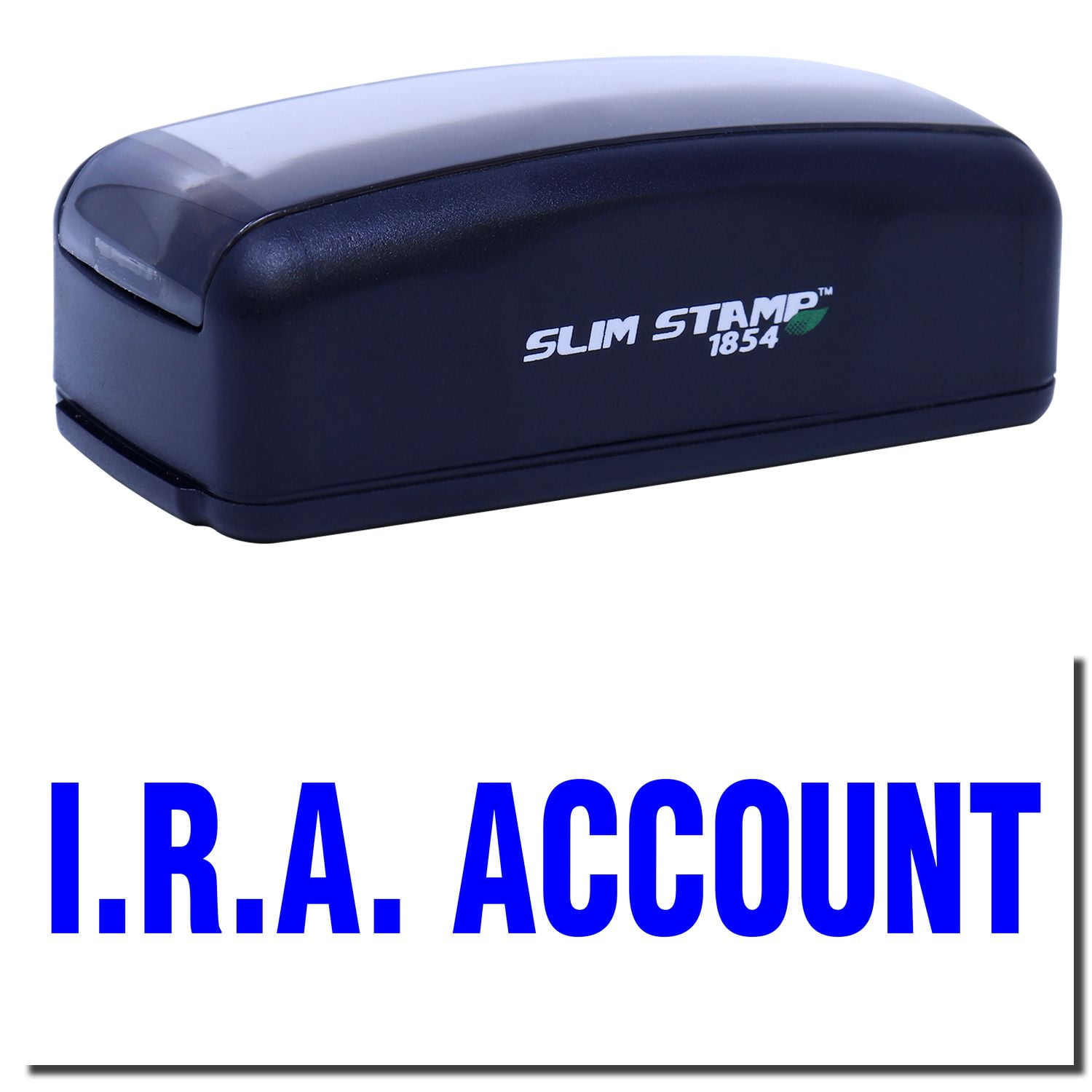Large Pre-Inked Ira Account Stamp, Slim 1854, Ultra Slim Design ...