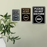 Portrait Round Please Do Not Disturb Sign (White/Red) - Large - Walmart.com