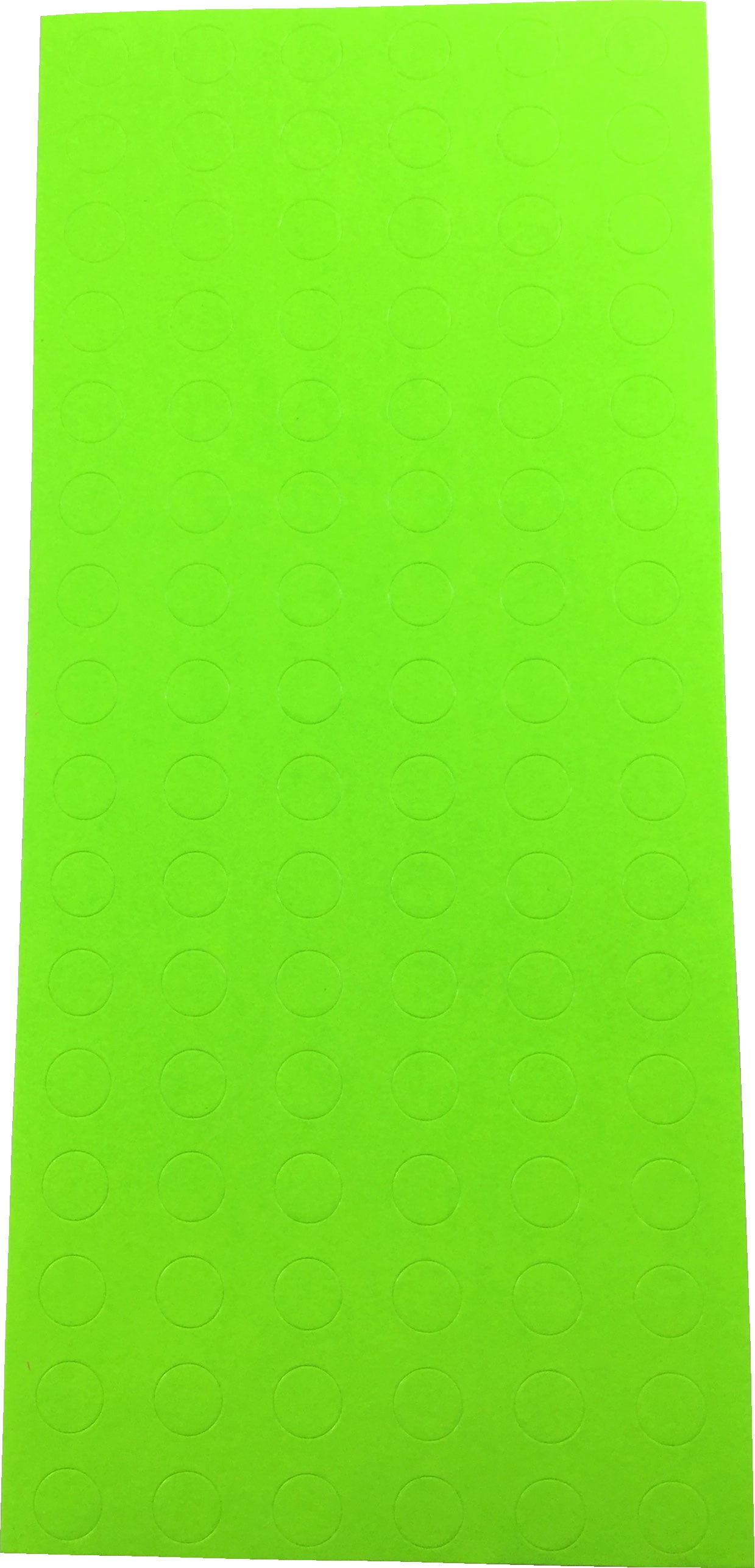 Fluorescent Green Circle Dot Stickers | 0.25" Inch Round | 10 Sheets of ...