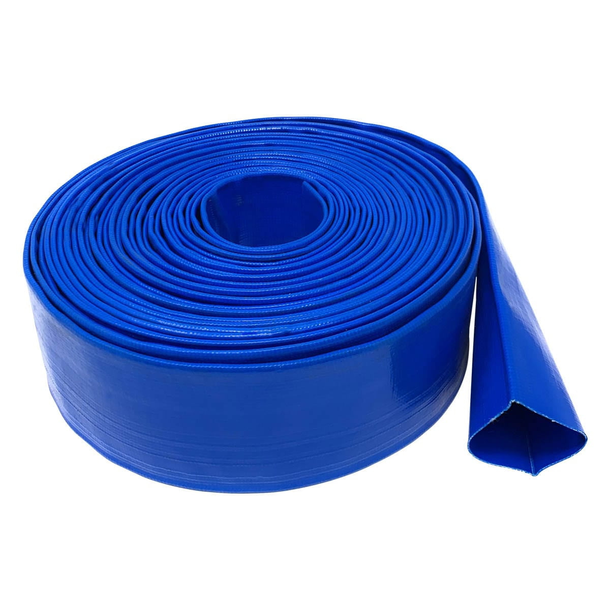 Gloxco 4″ ID Blue Lay Flat PVC Discharge Hose, 300′ Length - Walmart.com