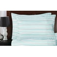 Mainstays Teal Striped 4-Piece Polyester Sheet Set, Queen - Walmart.com