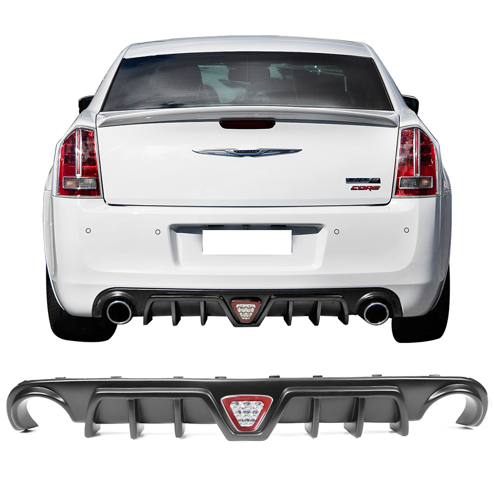 Ikon Motorsports Compatible with 12-14 Chrysler 300 SRT Shark Fin Rear ...