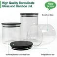Urban Green Glass Jars With Black Lids Glass Food Storage Sets With Airtight Black Lids Glass