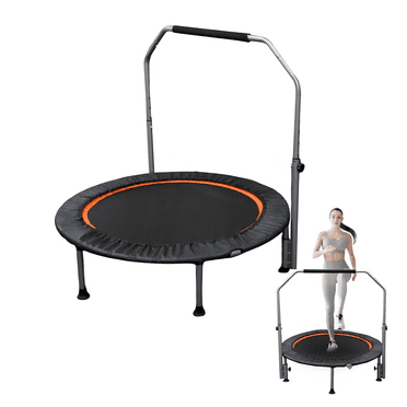 UPGO 550 LBS Foldable Mini Trampoline, 48" Fitness Trampoline with ...