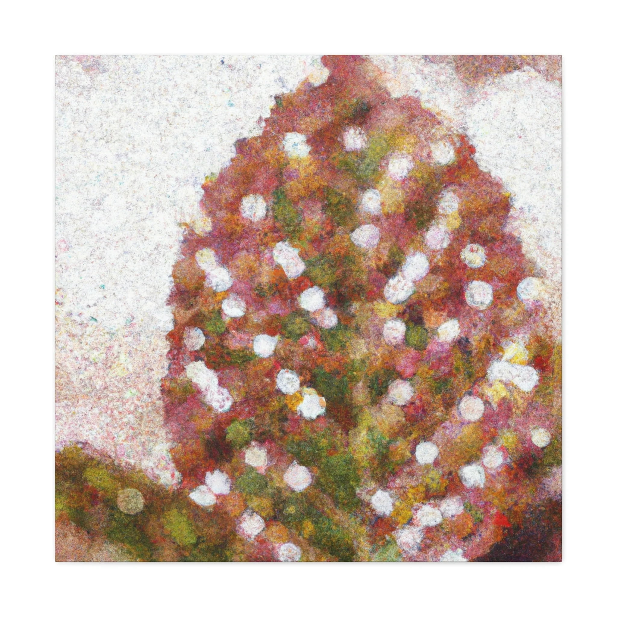 Leaf in Pointillism - Canvas - Walmart.com