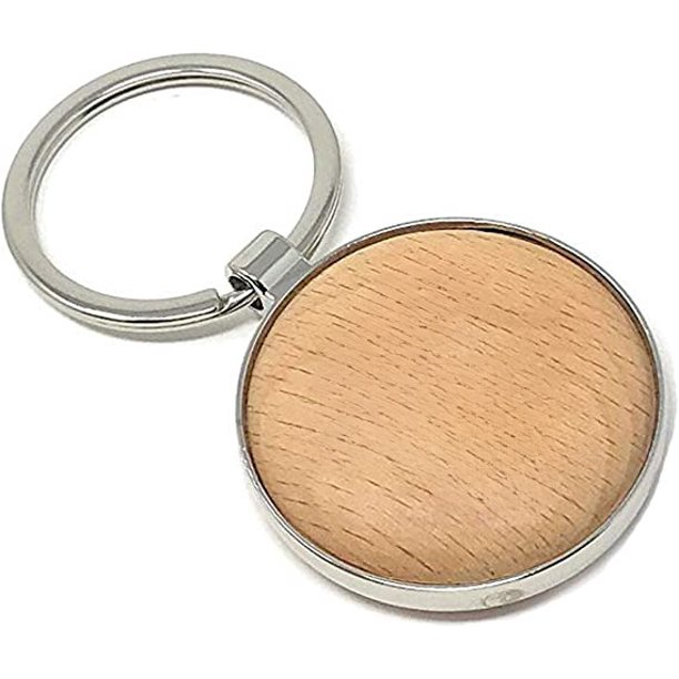 Gifts Infinity Wooden Key Chains. (Wooden Natural Round) - Walmart.com