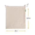 Drawstring Cotton Shopping Bag - Bundle Bag for Supermarket, Bread ...