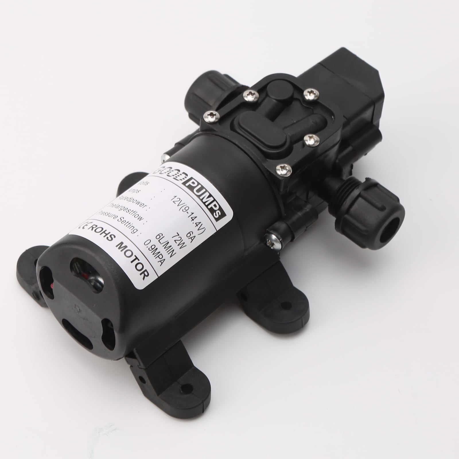 Buy 12V Water Pump 70W 6L/Min Self Priming Pump Diaphragm Pump with ...