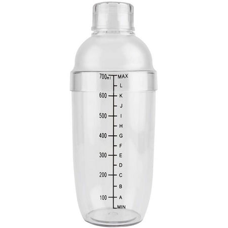 Anti-Leakage Transparent Cocktail Shaker PC Resin Mixer with Scale Bar ...