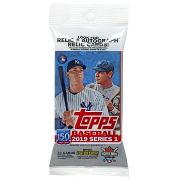 Topps 2019 Baseball Series 1 Trading Cards Relic Box (Retail Edition ...