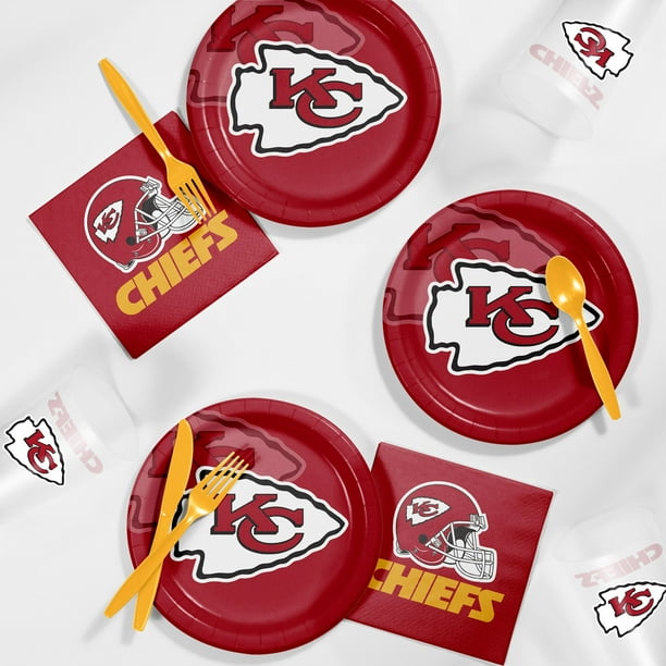 Kansas City Chiefs Party Supplies Tailgating Kit, Serves 8 Guests ...