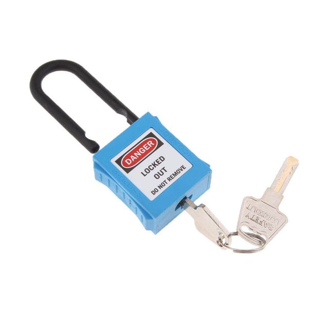 pitrice PL38-KD 38 mm PVC Curved Safety Lockout Padlock Blue - Walmart.ca