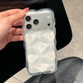 3D Rhombus Grid Bling Glitter Stars Phone Case for iPhone (iPhone 16 ...