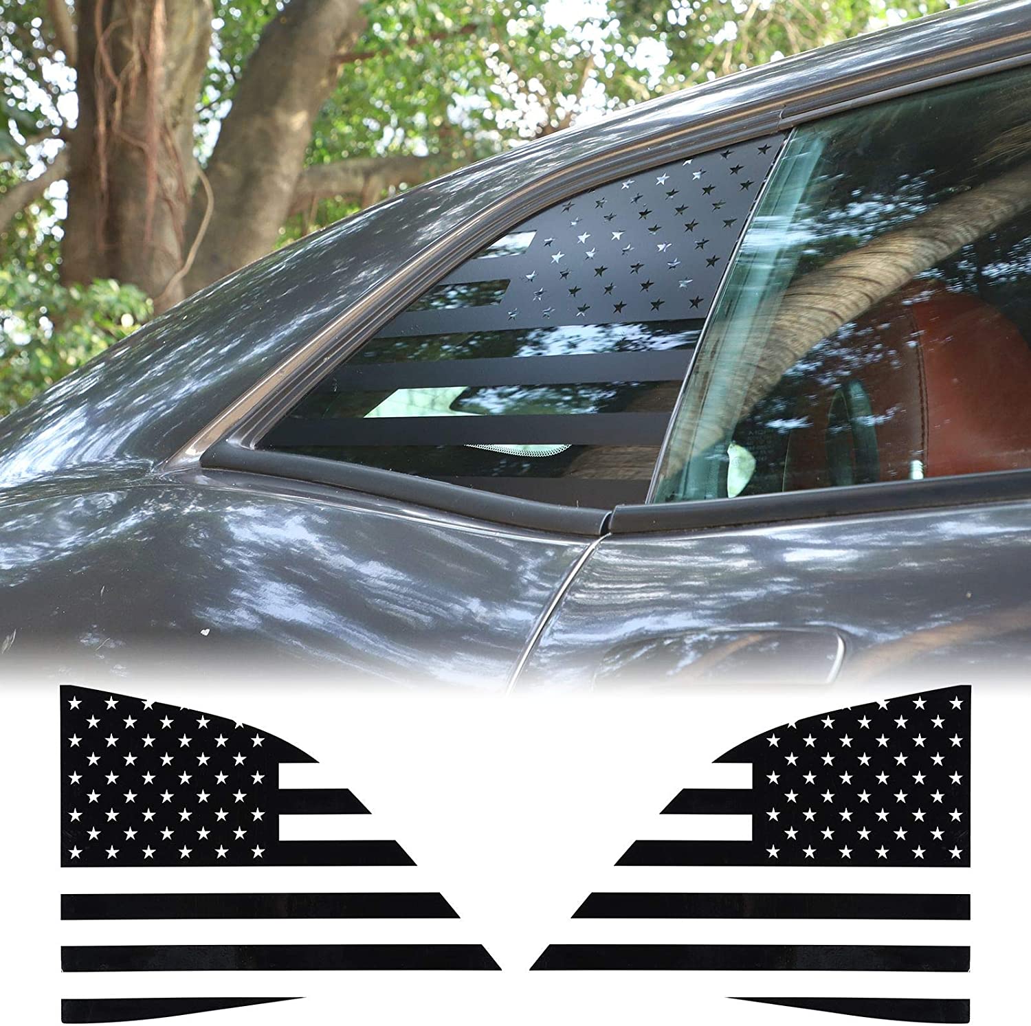 Rear Window Decal American Flag Decal Sticker for 2008-2020 Dodge ...