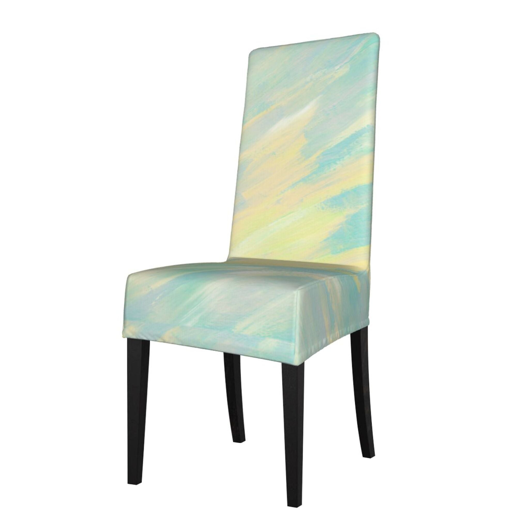 ZICANCN Yellow Watercolor Texture Chair Protectors Seat Covers , Dining ...