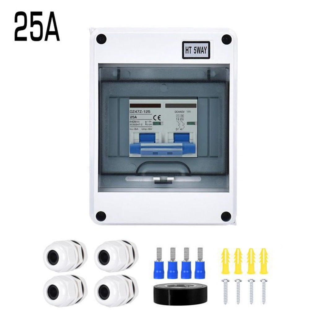 PV Disconnect Box DC440V Circuit Breaker Solar System Isolator Switch 6 ...