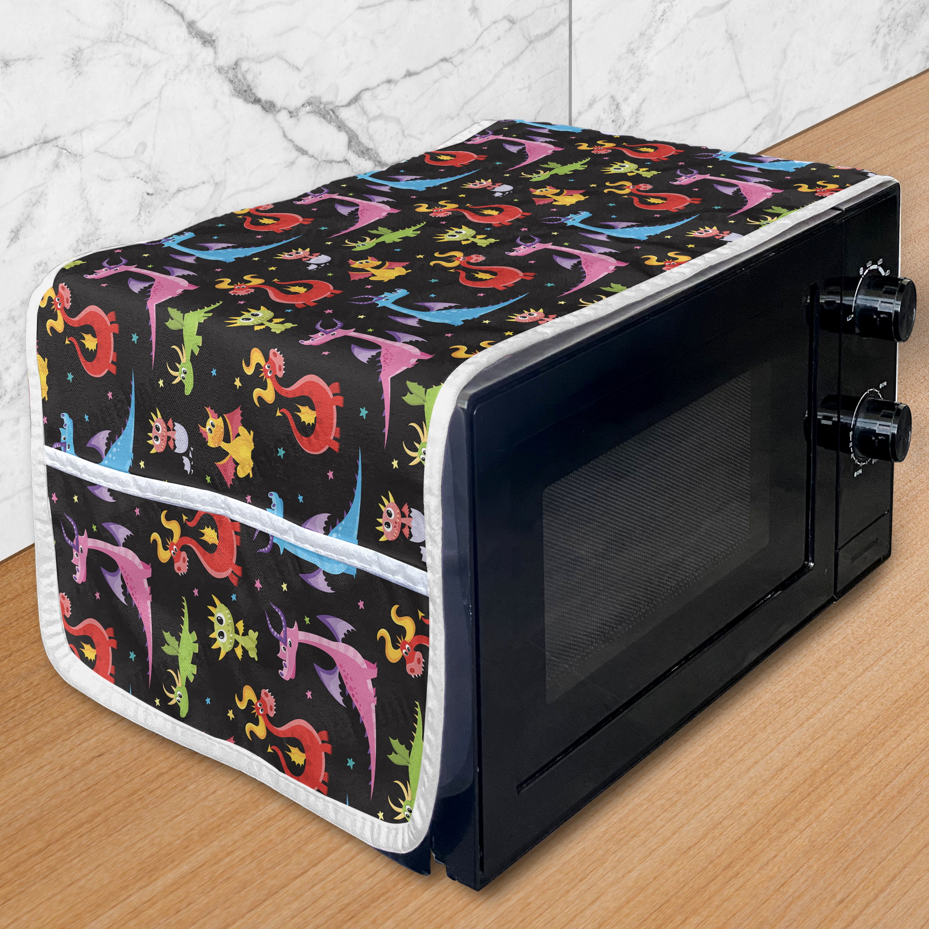 Dragon Microwave Oven Cover, Different Kinds of Colorful Comic Dragons ...