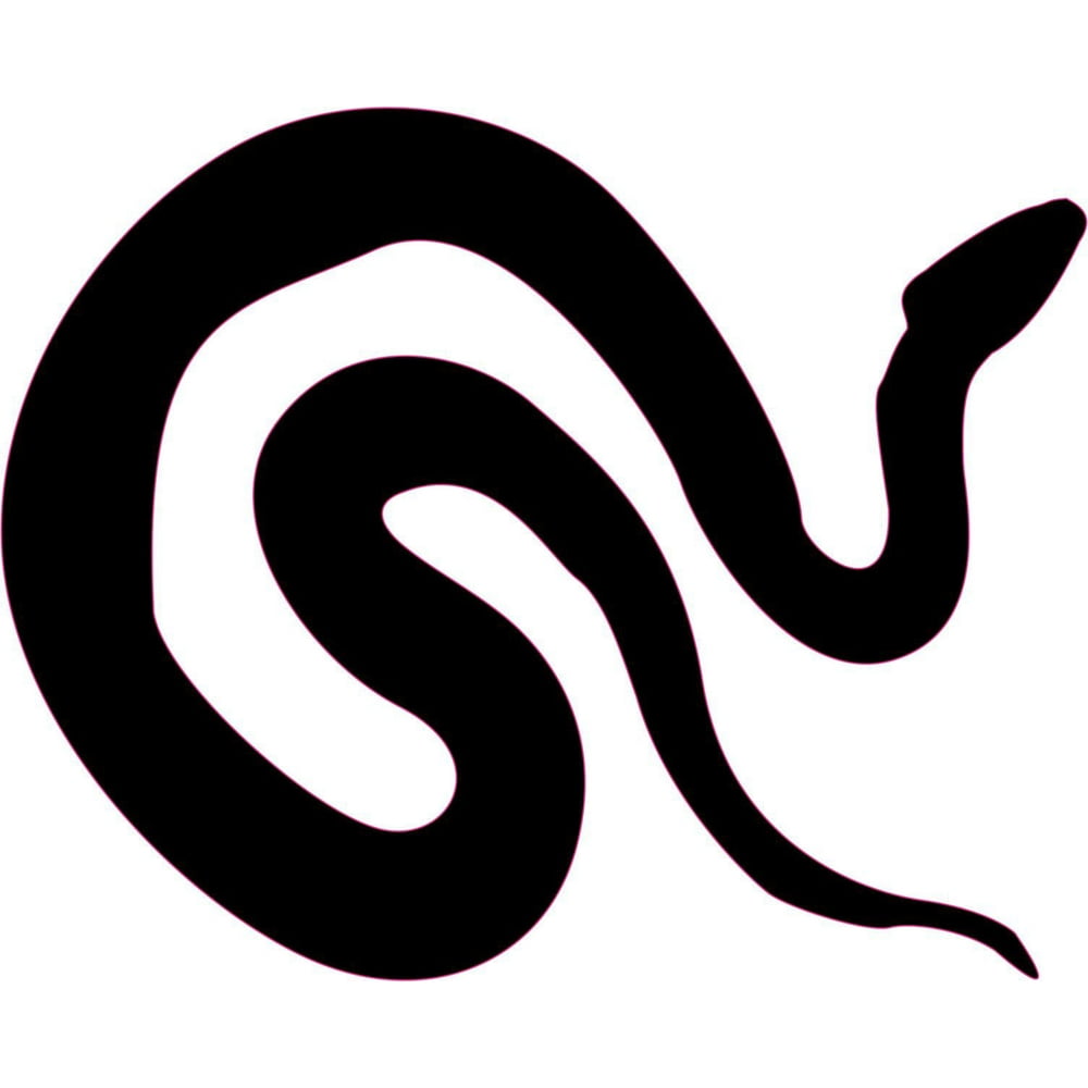 5in x 4in Black Snake Stickers Bumper Decals Decal Sticker - - Walmart ...