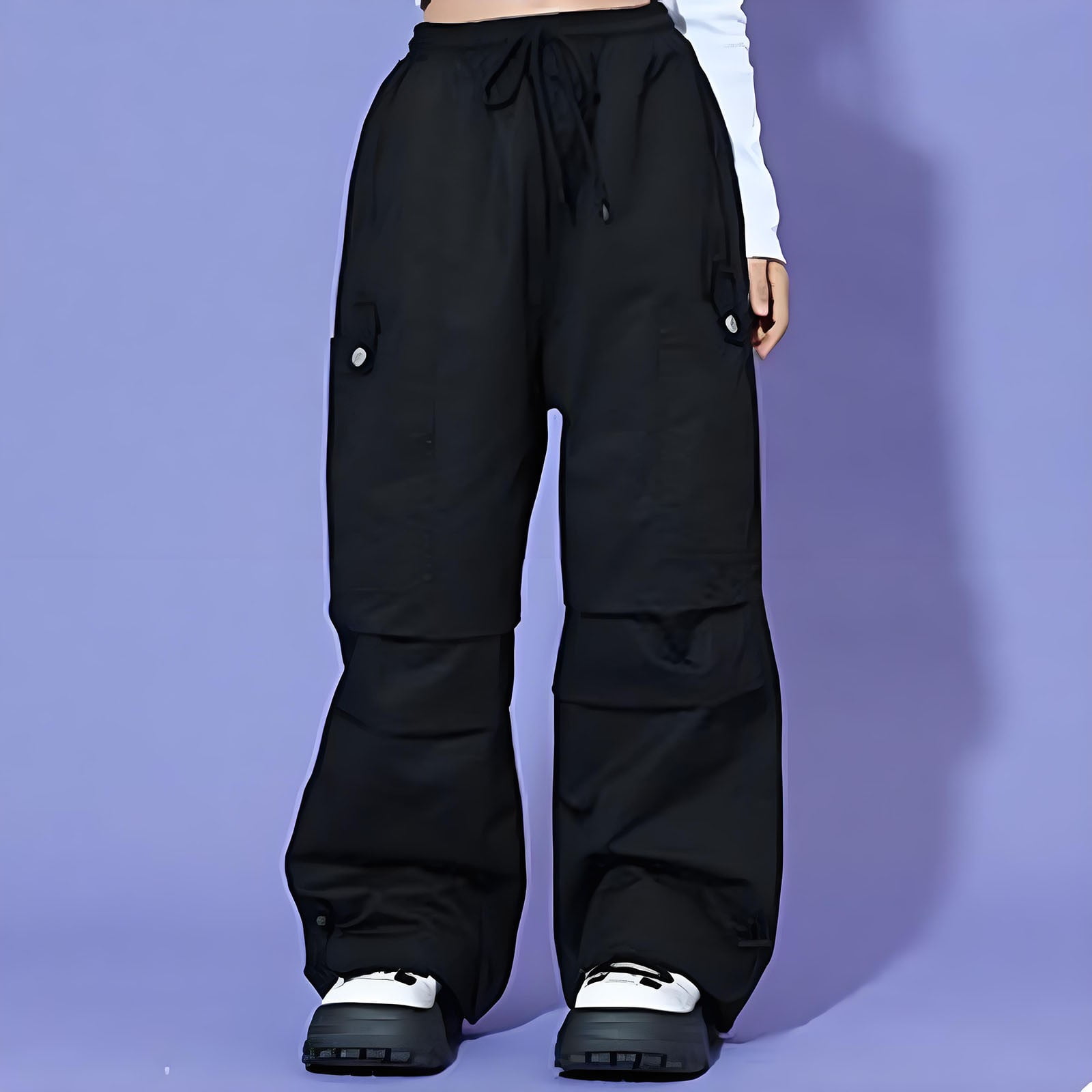 Click here for Mkosplrt Baggy Parachute Pants For Girl High Waist... prices