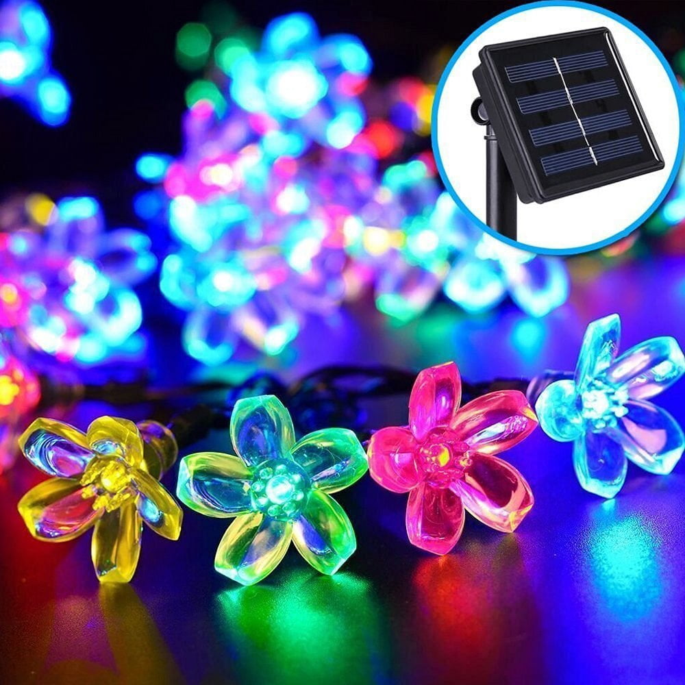 Miuline Solar String Lights,Garden 8 Modes 50 LED 21.3ft Outdoor ...