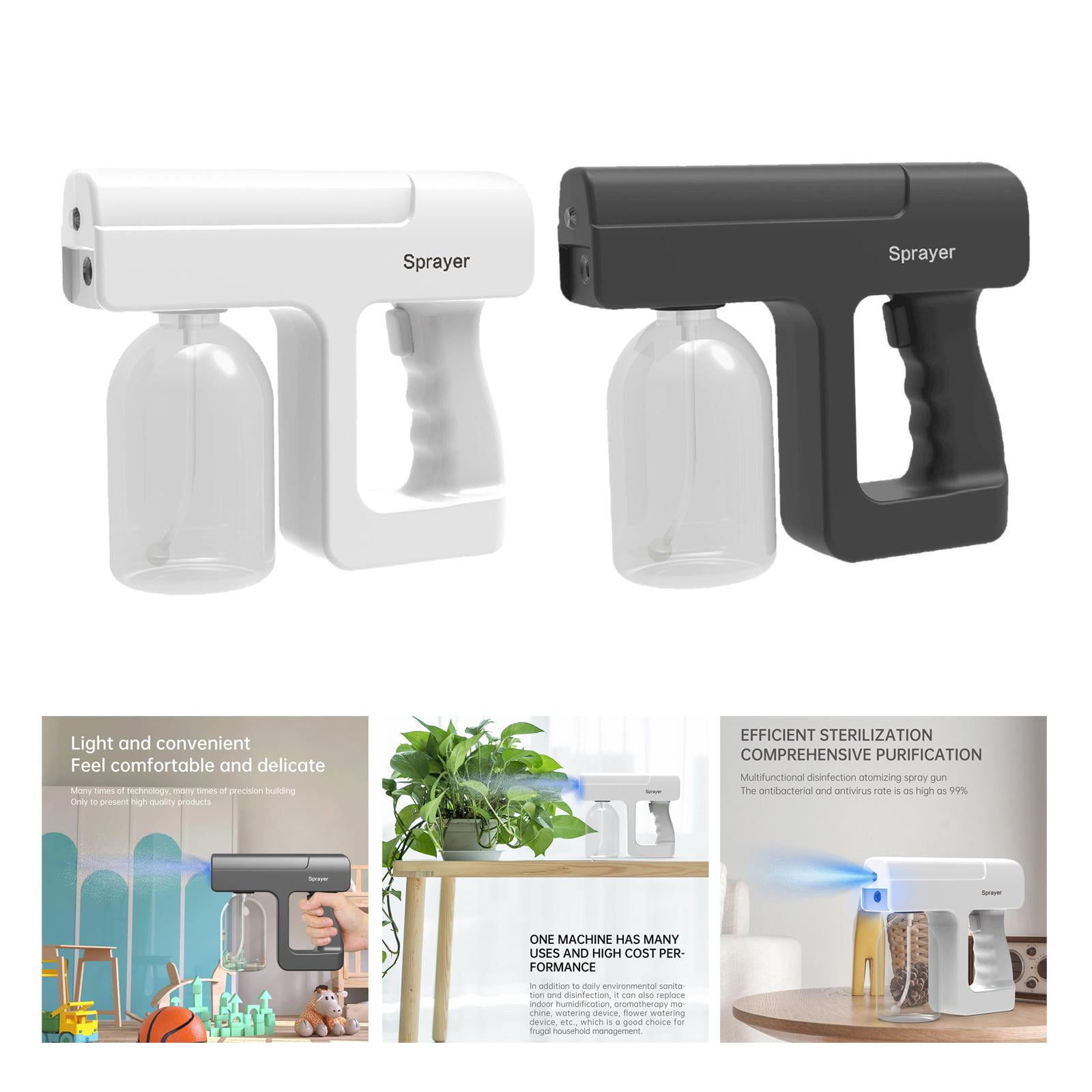 2x300ml USB pulverizador eléctrico inalámbrico Fogger Nano Steam Fogger Machine Soledad ...