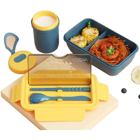 HTAIGUO Upgrade Design, Versatile 2-Compartment Lunch Box and Soup cup ...