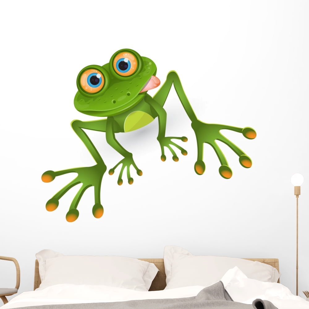 Frog Wall Decal by Wallmonkeys Peel and Stick Graphic (48 in H x 48 in ...