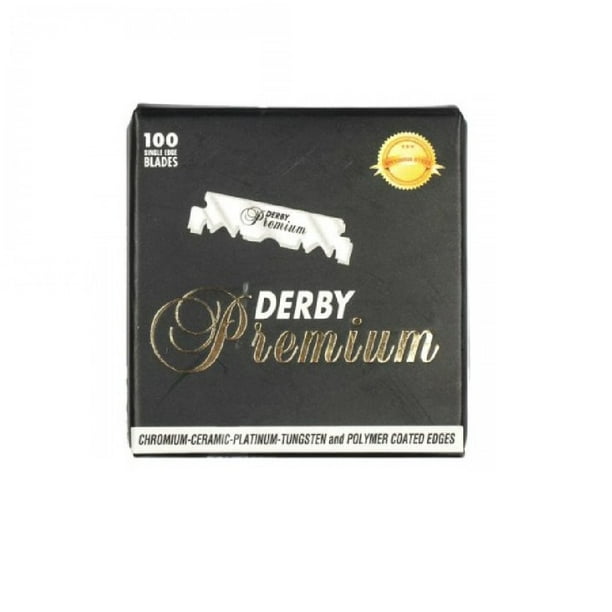 Derby Premium Single Edge Razor Blades with Swedish Steel, 100 Count ...